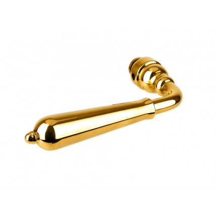 poignée poire double laiton poli